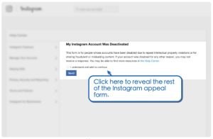 如何使用 Instagram 申訴表來恢復被停用的ig帳號 - WebRto 全球數位行銷公司